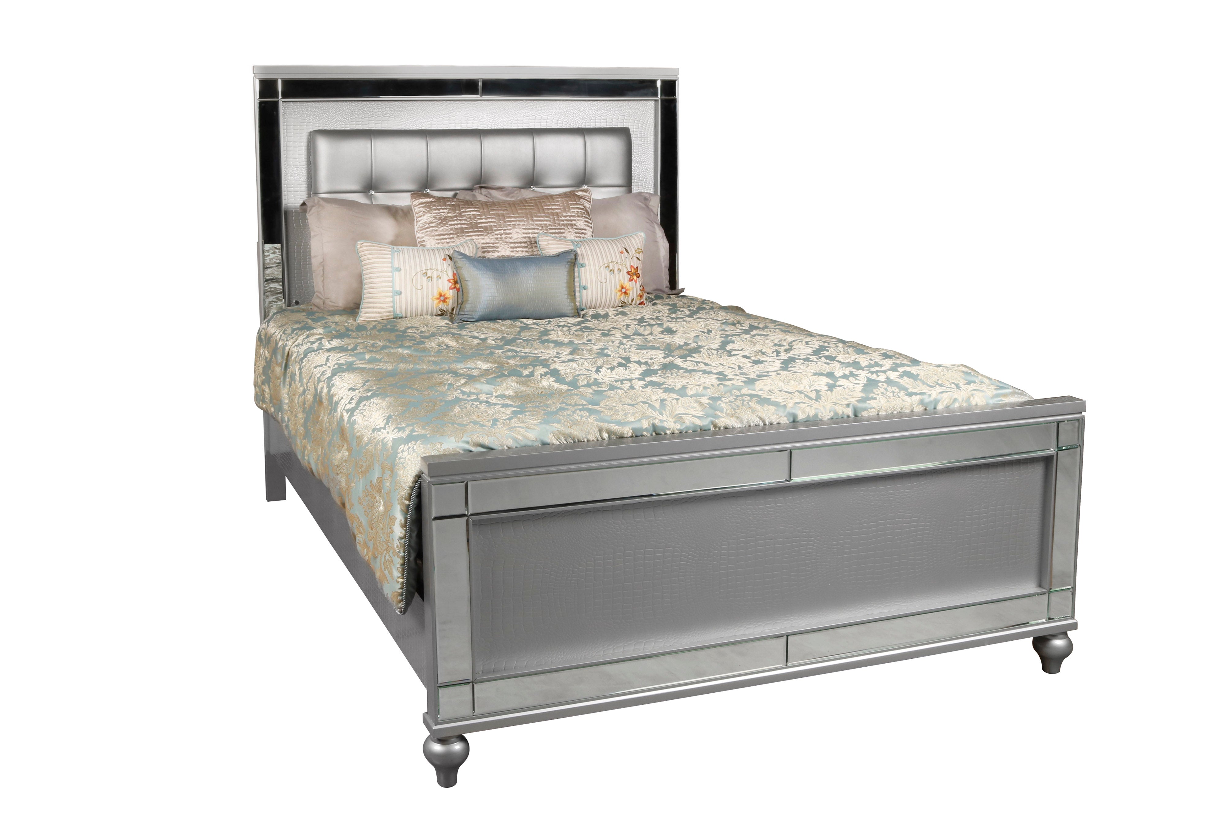 New Classic Valentino Bedroom Set Silver VA Chesapeake Newport News